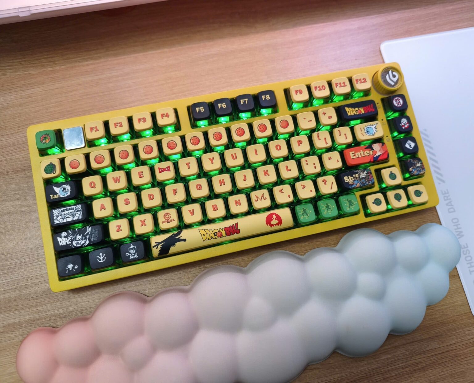 Leobog Hi75C Pro 3 Mode – Keycap Songoku – Switch Akko Creamy Yellow ...